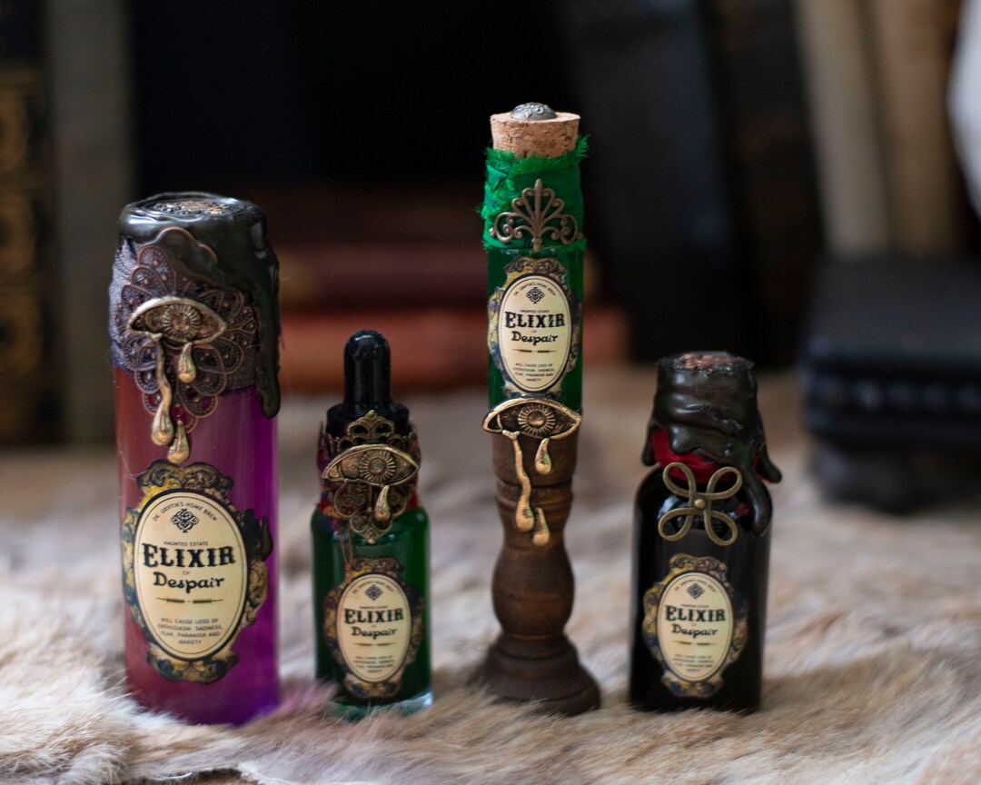 Elixir of Despair Potion Bottle for Potions Class, Halloween Display ...