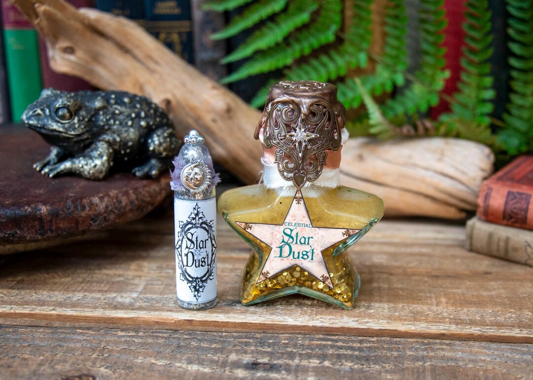 Stardust Potion Bottle, Celestial Decor, Fantasy Shelf Display - Etsy