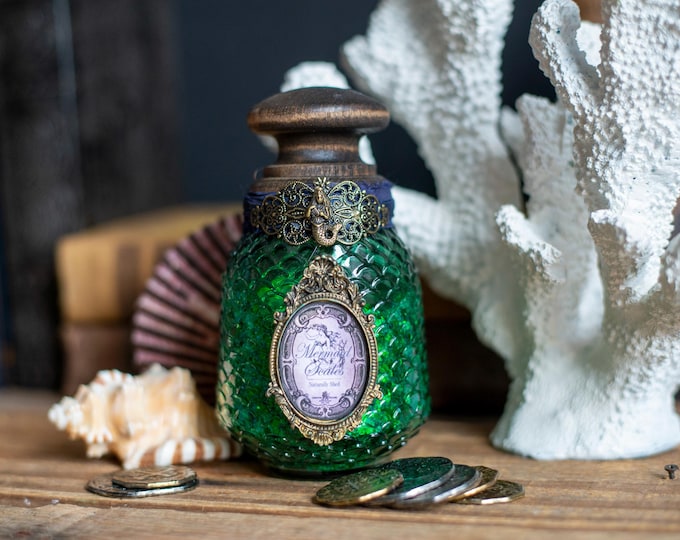 Mermaid Scales Potion Bottle, Mermaid Potions, Mermaid Apothecary ...