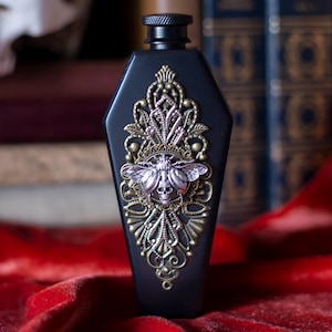 Coffin Flask, Deaths Head Moth Flask, Vampire Flask, Gothic Coffin ...