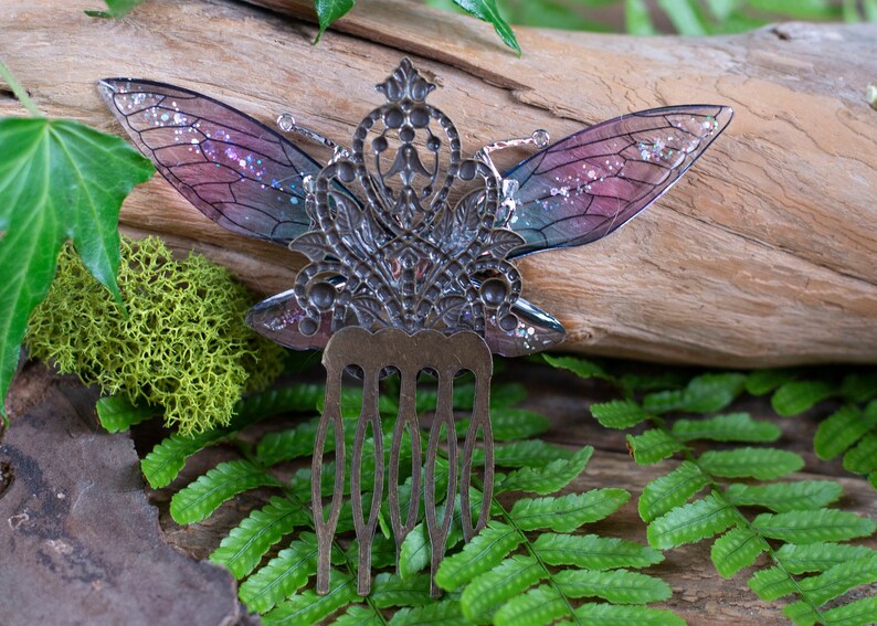 Butterfly Fairy Wing Hair Comb Fairy Hair Comb Forest - Etsy