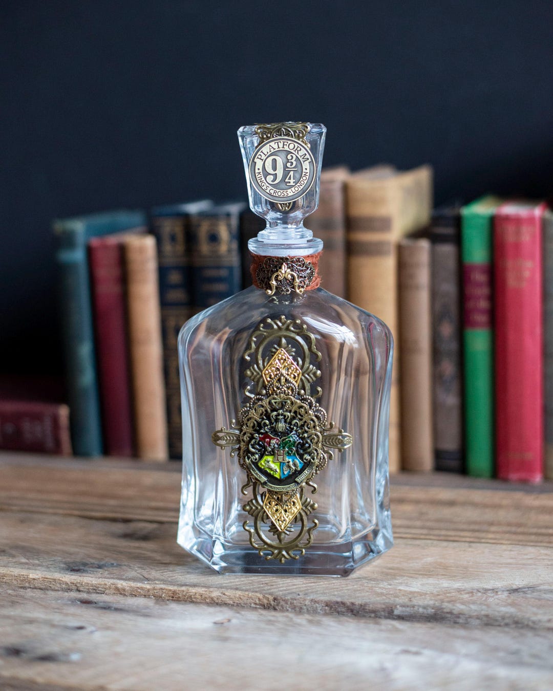 Wizard School Crest Decanter: Fandom Inspired Potion Bottle - Etsy