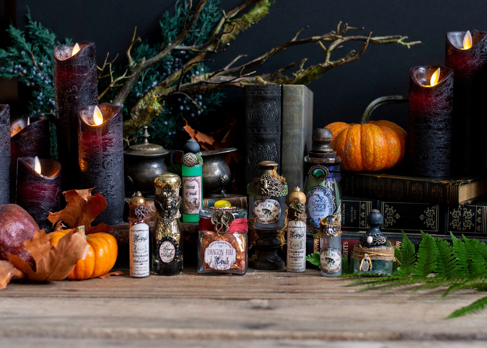 Cottage Witch Apothecary Potion Bottles for Decoration - Etsy