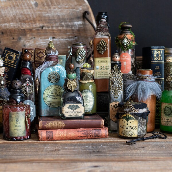 Glass Potion Bottle - Etsy