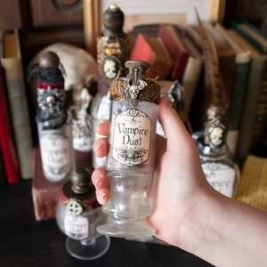 Large Vampire Dust Potion Bottles Altered Art Potion Bottles - Etsy
