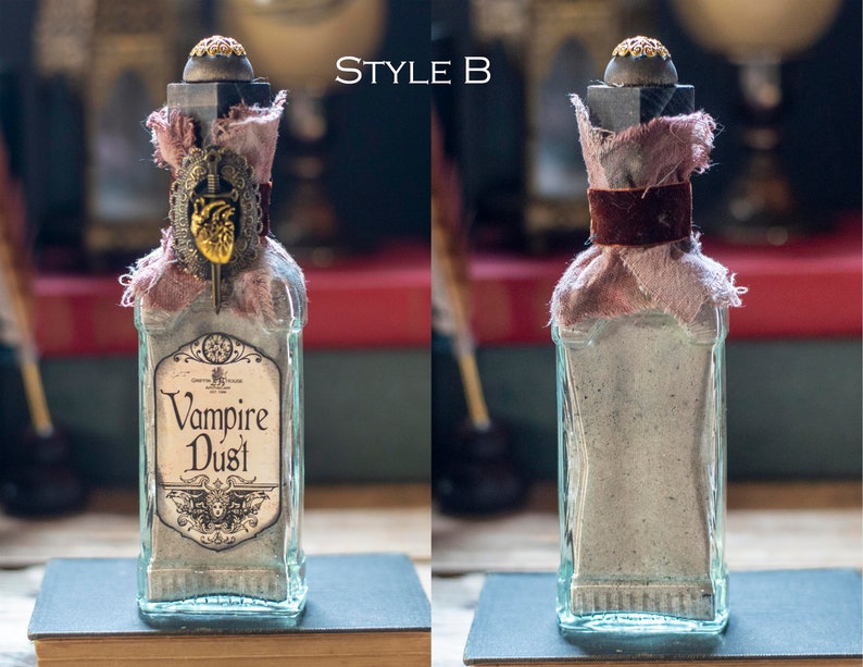 Large Vampire Dust Potion Bottles Altered Art Potion Bottles - Etsy