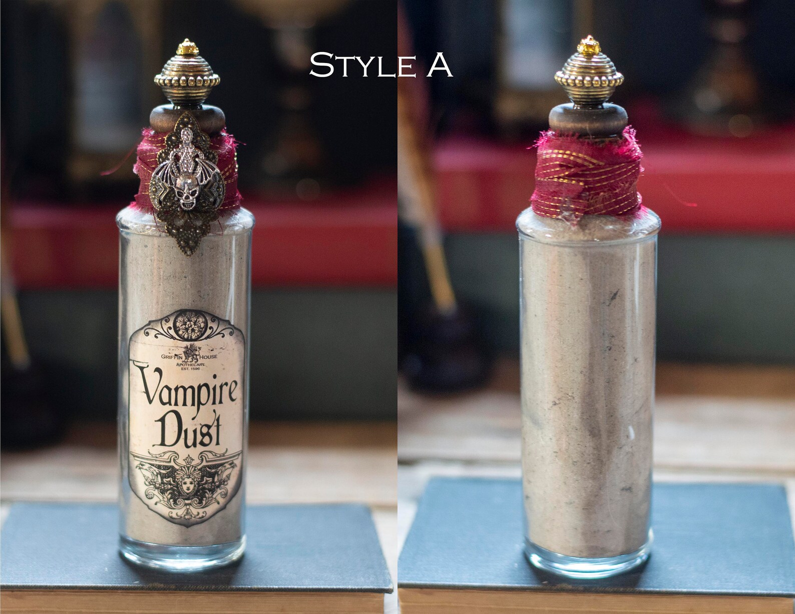 Large Vampire Dust Potion Bottles Altered Art Potion Bottles - Etsy