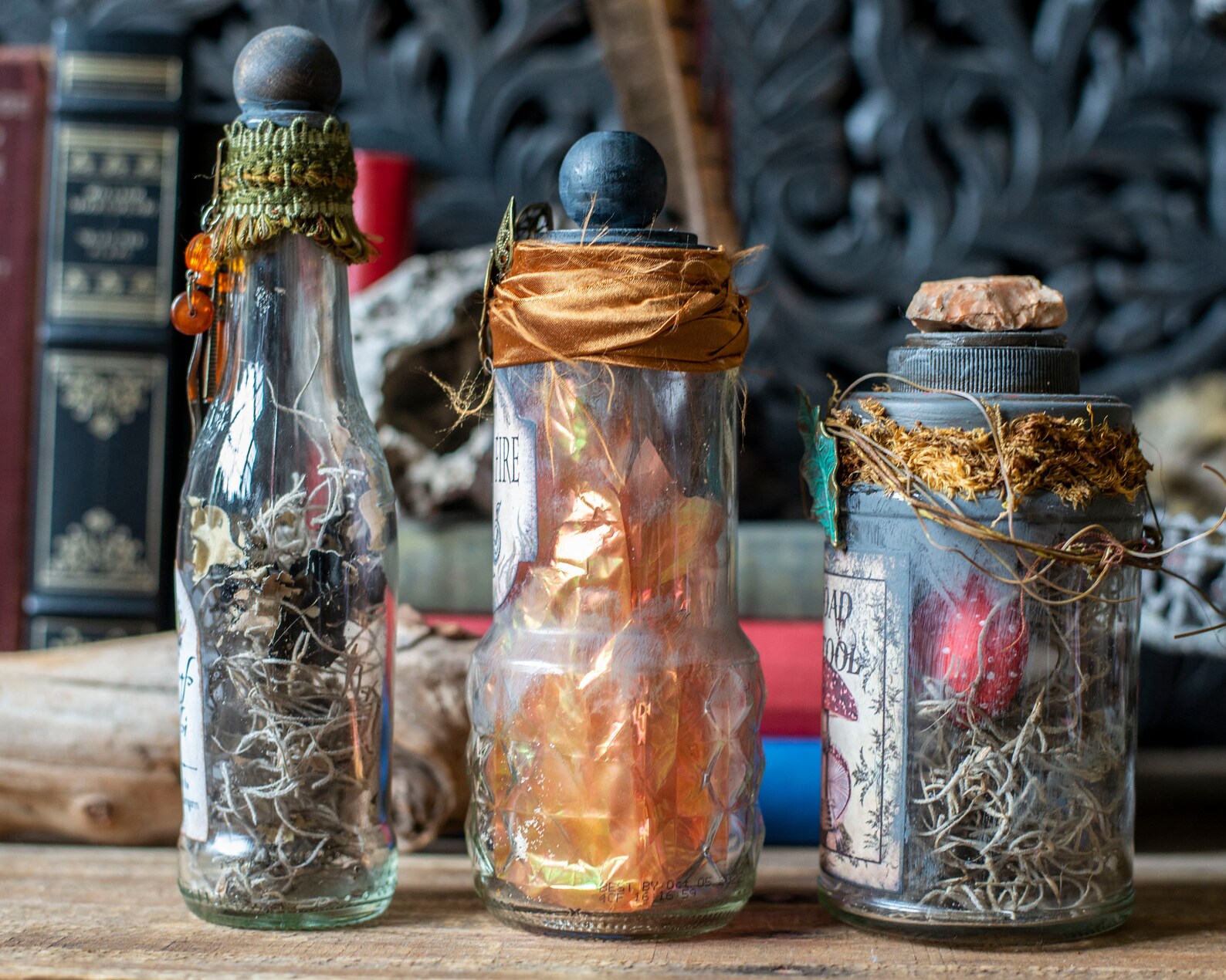 Magic Potion Bottles Magic Potions Altered Bottle Art Fairy | Etsy