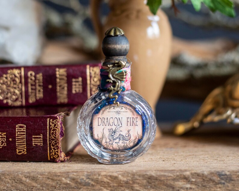 Mini Rainbow Dragon Fire Potion Bottle Dragon Potions Dragon - Etsy