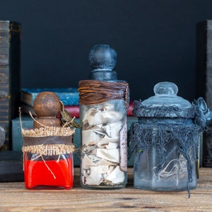 Dark Fairytale Potion Bottles Halloween Potions Magic - Etsy