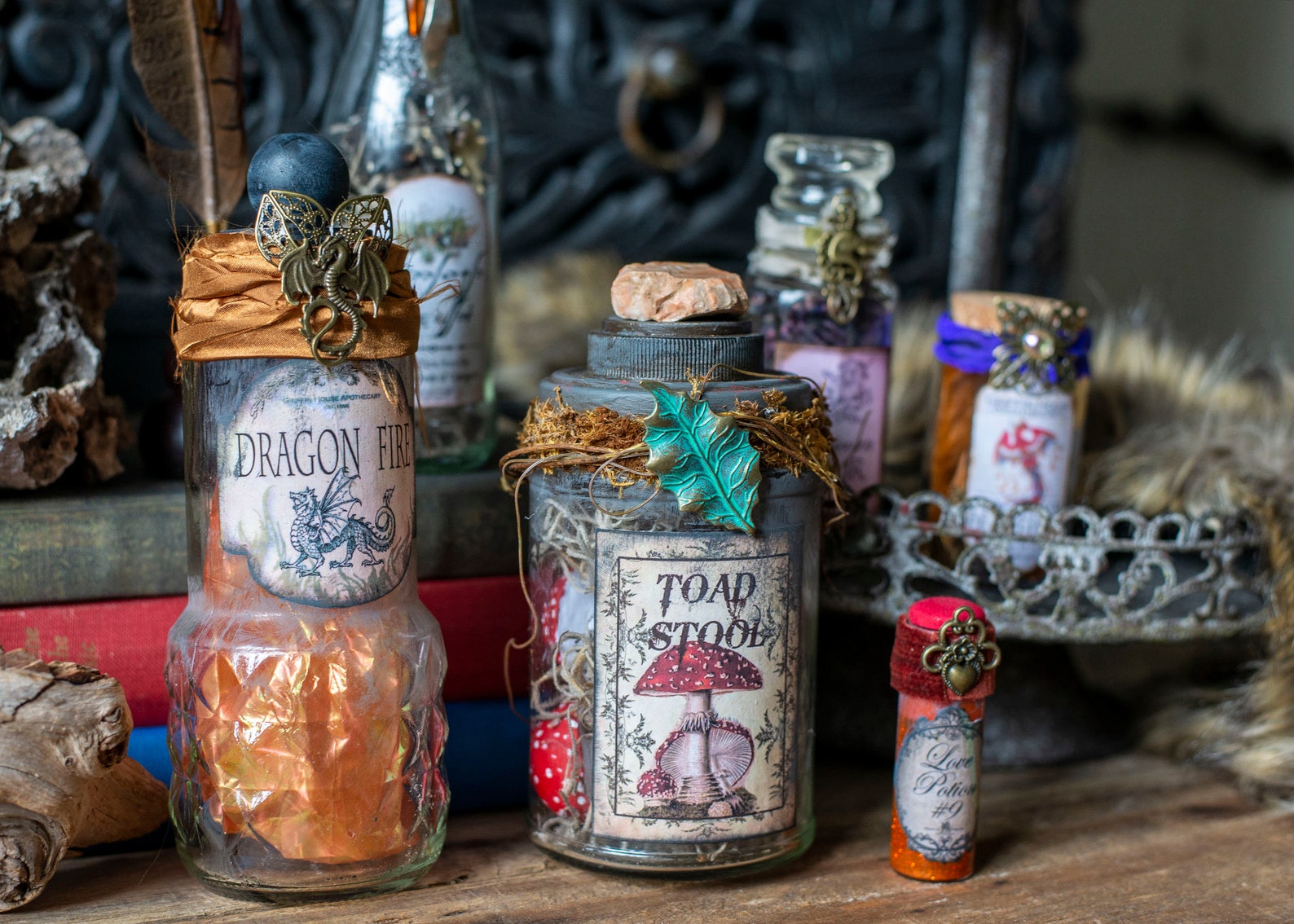 Magic Potion Bottles Magic Potions Altered Bottle Art Fairy | Etsy