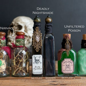 Halloween Potion Bottle: Altered Glass, Witch & Wizard Decor - Etsy