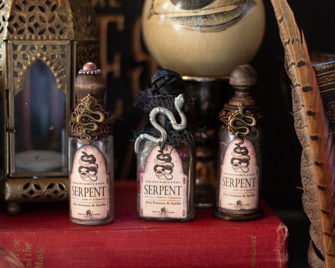 Serpent Potion Bottle, Wizard Potion, Witch Potion, Wizard School ...
