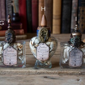 Broken Promises Potion Bottle: Gothic Book Page Art for a Curiosity ...