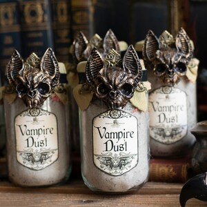 Vampire Dust Apothecary Jar, Halloween Potion Bottle, Vampire Potions ...