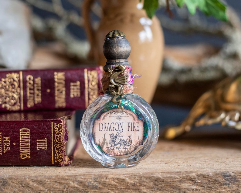 Mini Rainbow Dragon Fire Potion Bottle Dragon Potions Dragon - Etsy