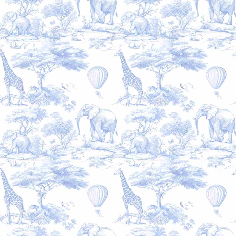 Cartoon Blue Fabric - Etsy