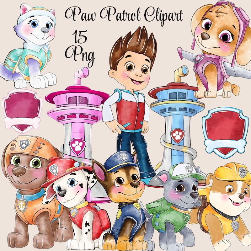 Trendy Watercolor Clipart - Etsy