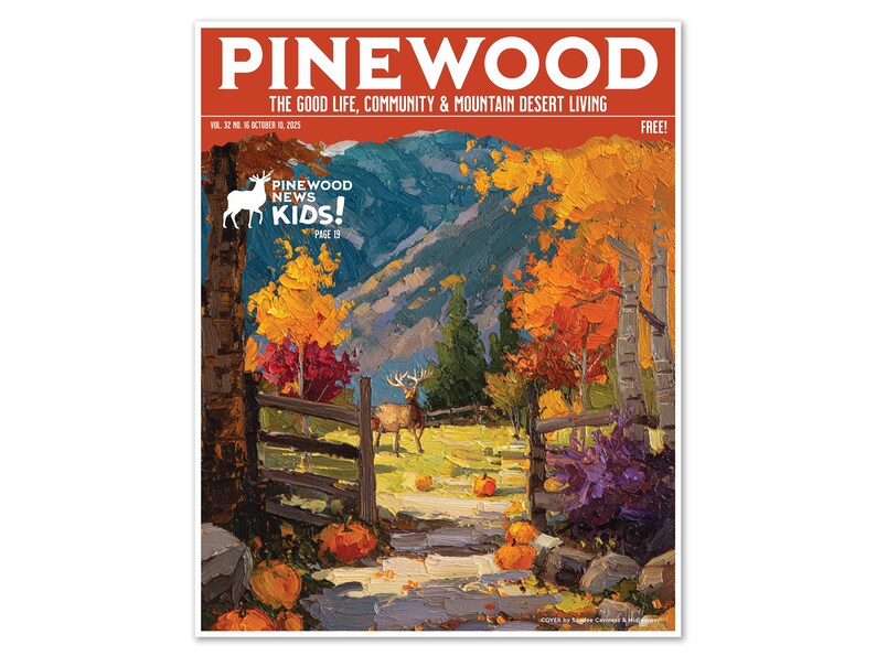Pinewood News October 2025 Cover Art Print | Fall Landscape | Download ...