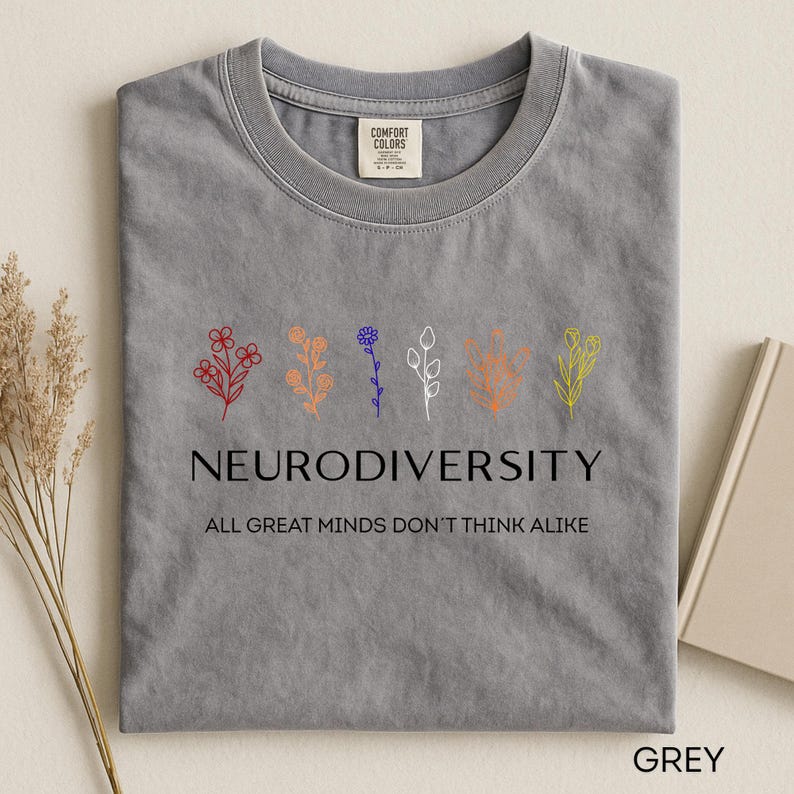 Comfort Colors® Neurodiversity Awareness T-shirt: Embrace ADHD Autism ...