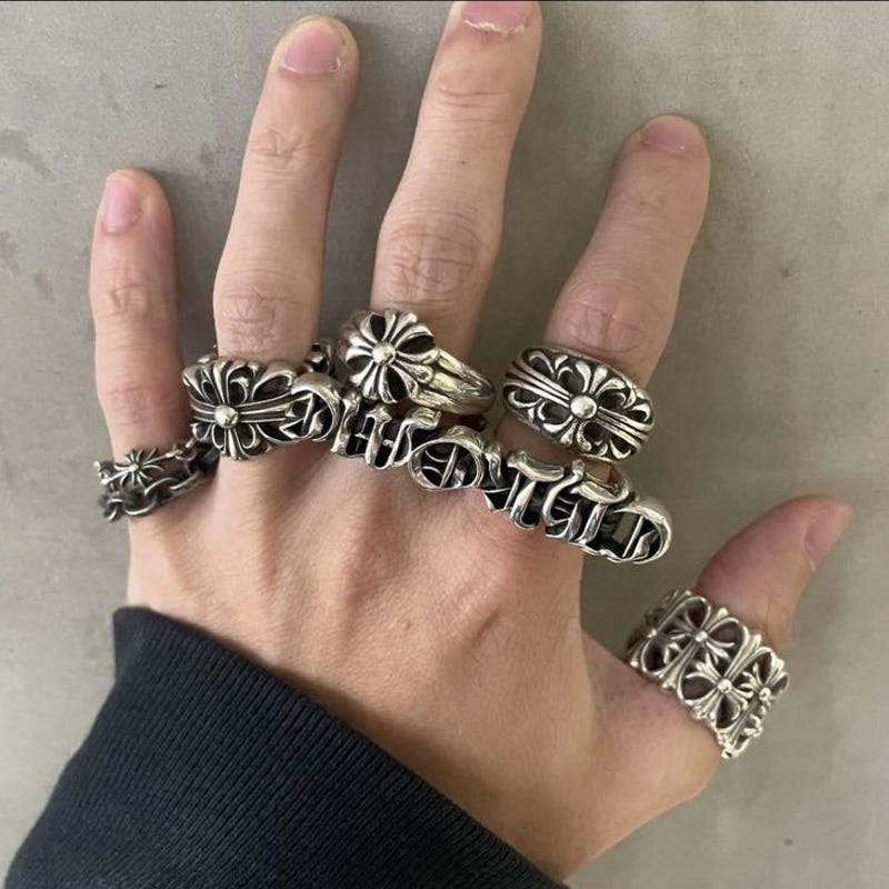 Replica chrome hearts keeper ring - Etsy.de