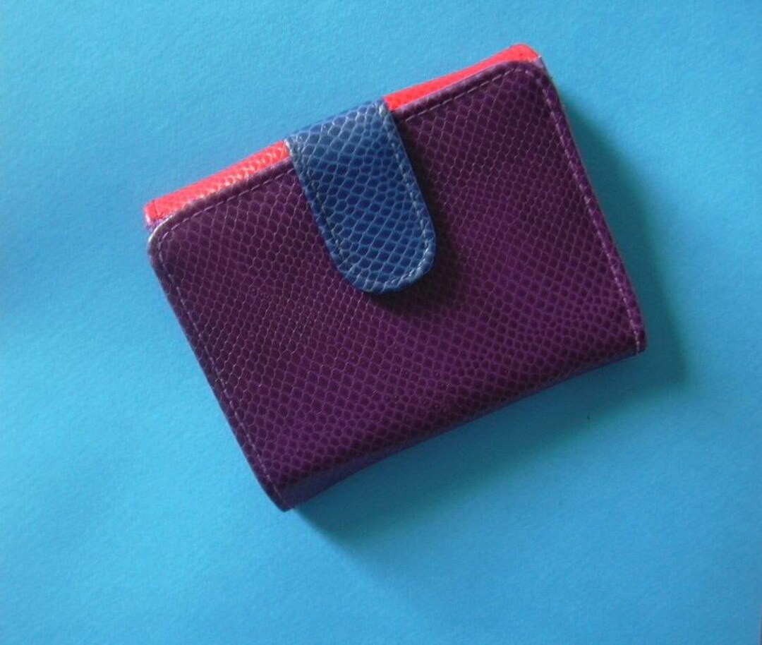 Vintage Mundi Tri Color Small Wallet - Etsy