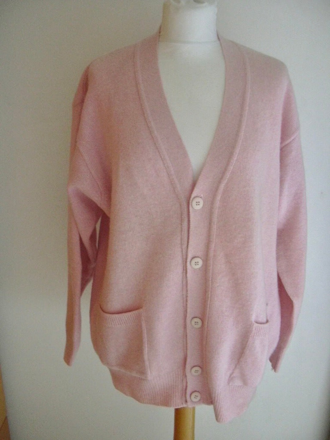 Vintage Charles Richard Pink V Neck Men's Cardigan Size 54 - Etsy