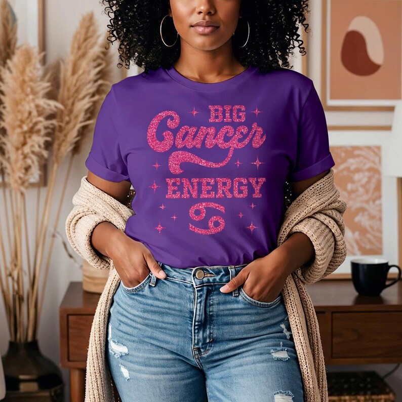 Big Cancer Energy Men Women Zodiac Birthday Queen King T-shirt - Etsy UK
