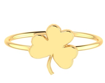 3 Leaf Clover Ring - Etsy