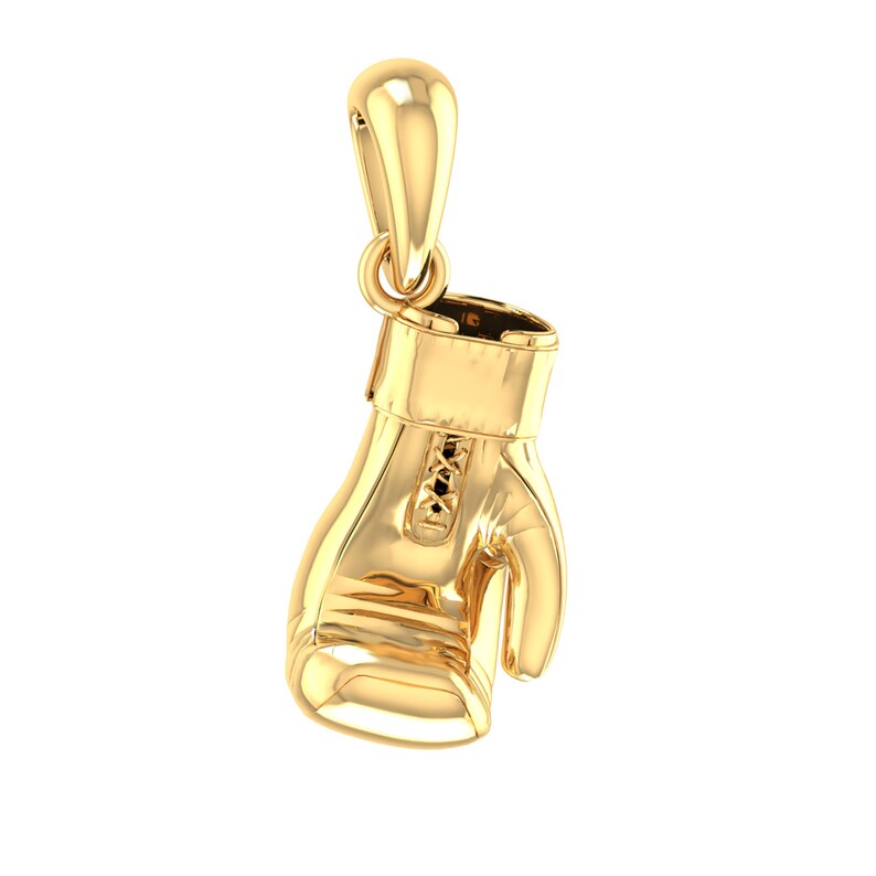 Boxing Glove Pendant 14k Solid Gold Necklace Boxers Gift - Etsy