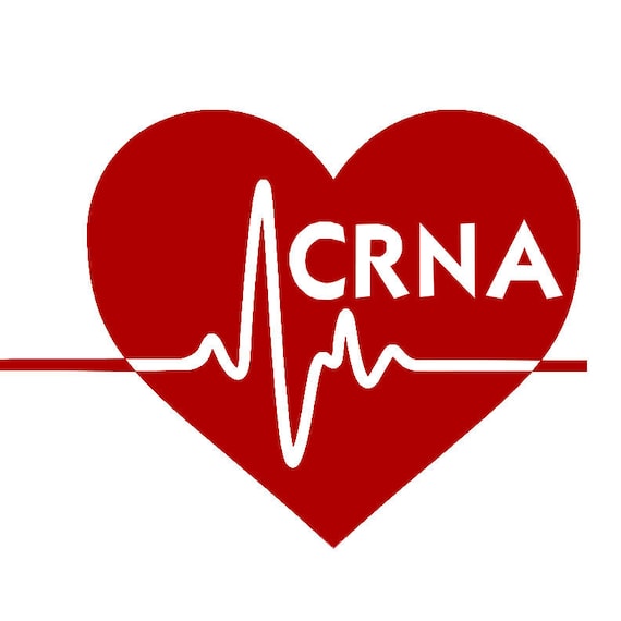 Nurse Anesthetist Vinyl Decal CRNA Decal Nurse Decal | Etsy