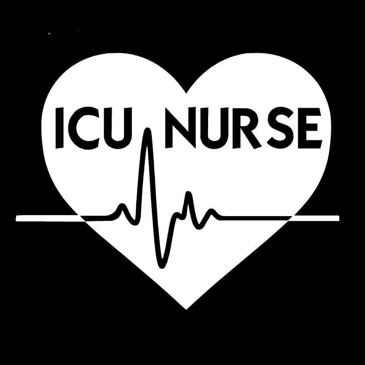 ICU Nurse Vinyl Decal Intensive Care Unit Nurse Nurse | Etsy