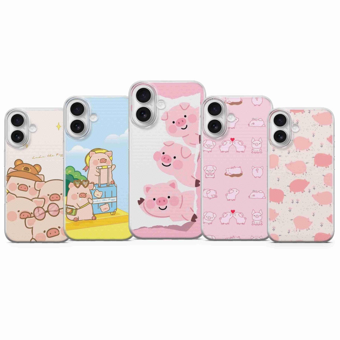 Kawaii Piggy Case for iPhone 17 Pro Max, 16, 15 Plus, 14, 13, 12, XR ...