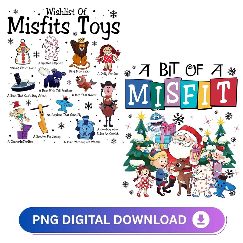 Misfits of Christmas - Etsy