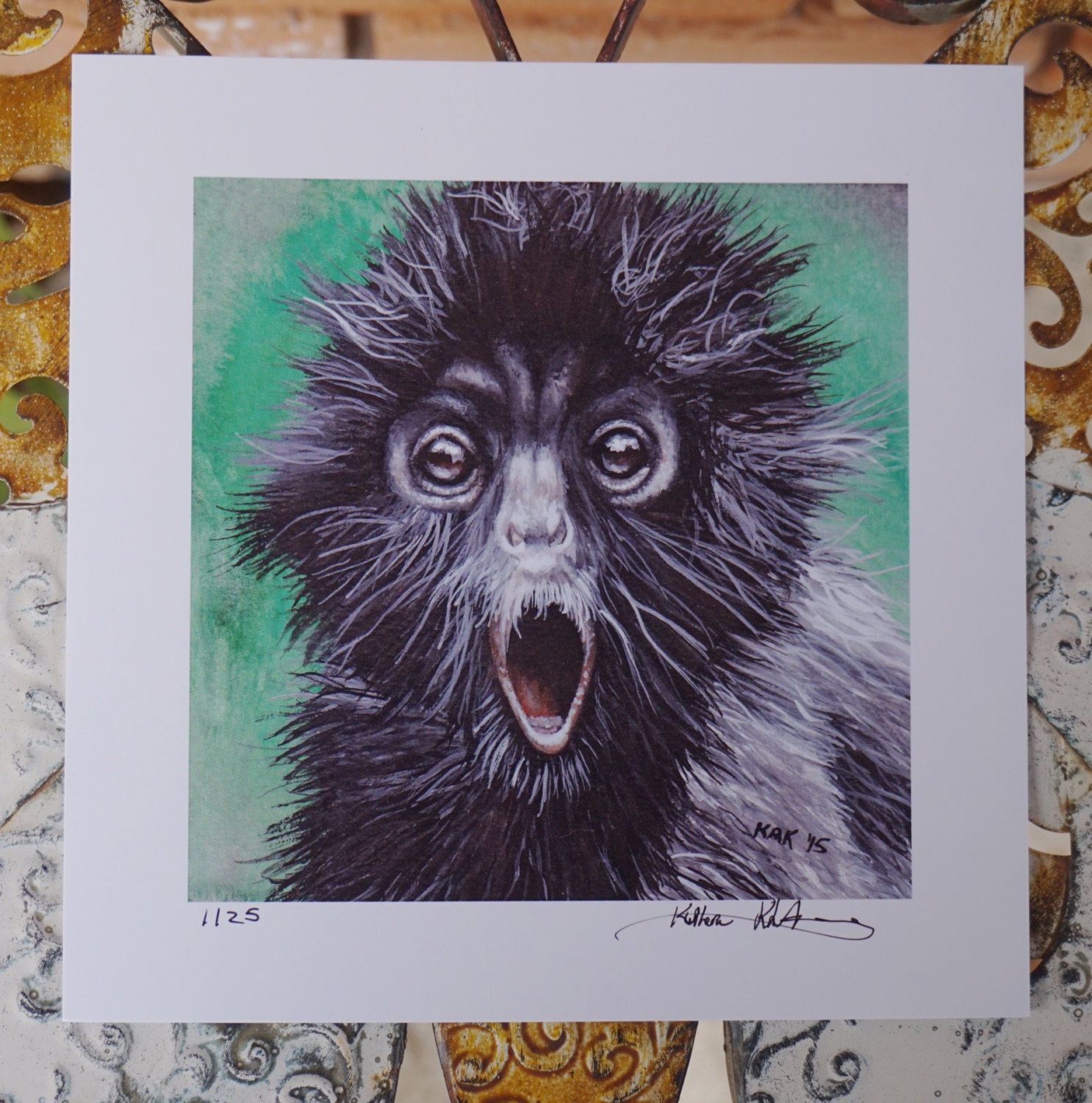 Limited Edition Print of Original Howler Monkey Watercolor Painting - Etsy