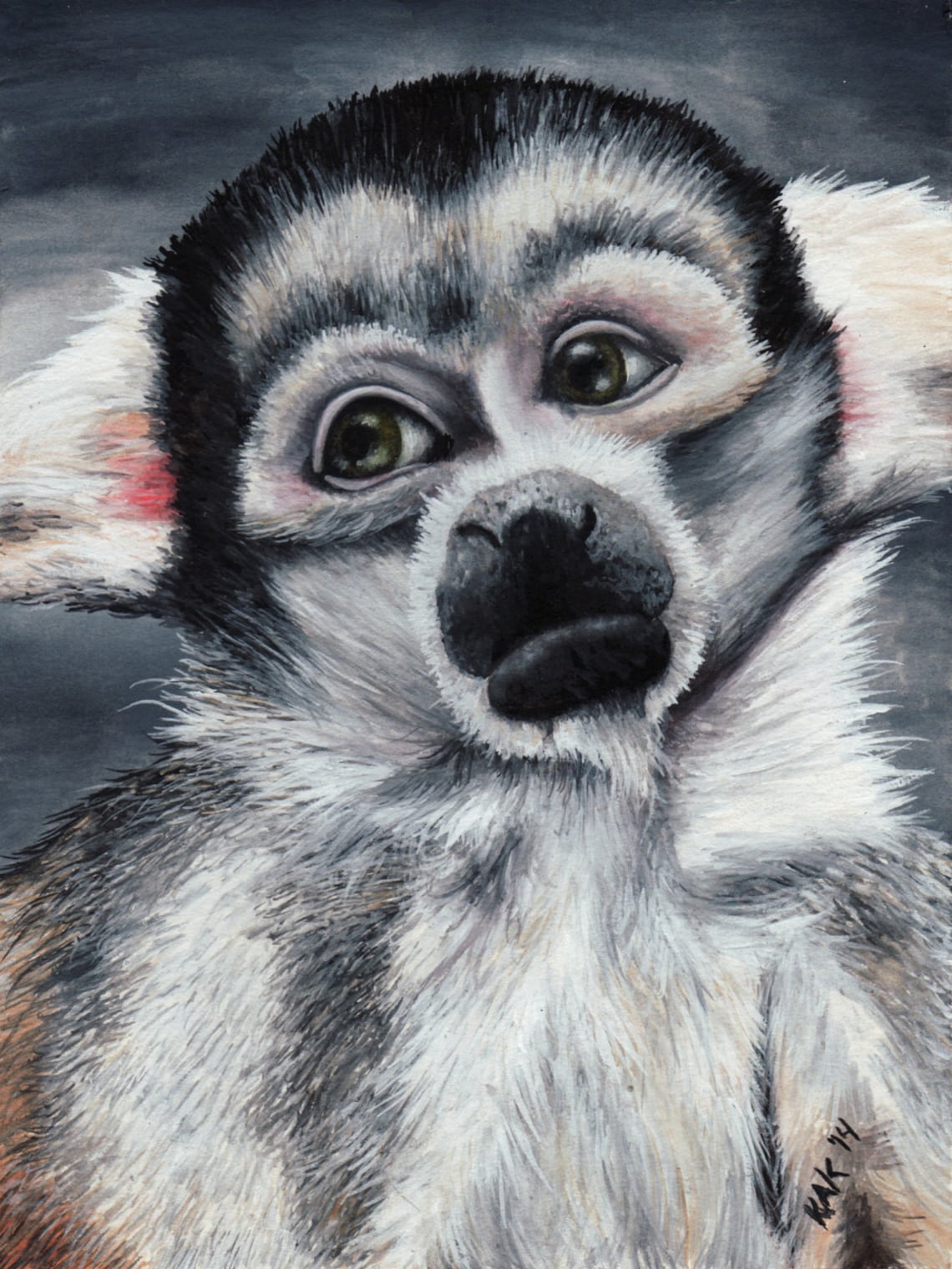 Limited Edition Print of Original Spider Monkey Watercolor Painting - Etsy