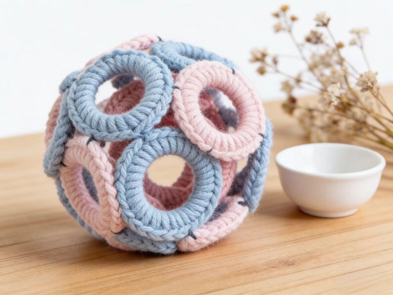 Collapsible Ring Blocks, Crochet Pattern PDF, Beginner Friendly, Baby ...