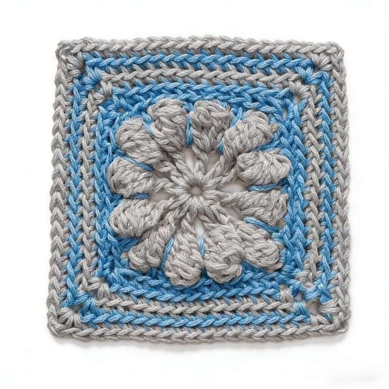 Sun Burst Granny Square Crochet Pattern | Beginner Coaster (PDF ...