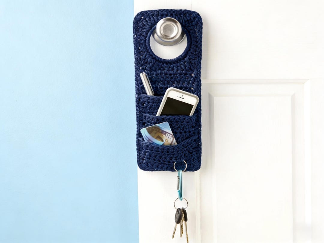 Crochet Doorknob Organizer Pattern | Easy DIY | Key Holder | PDF ...