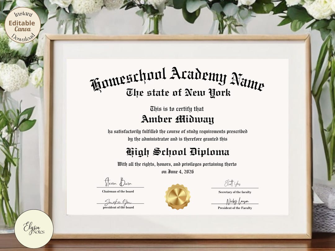 Homeschool Achievement Certificate, Printable Kids Award Template ...