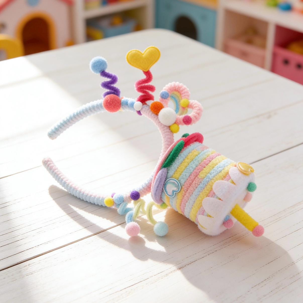 Birthday Cake Headband, Rainbow Party Hat, Kids Celebration - Etsy