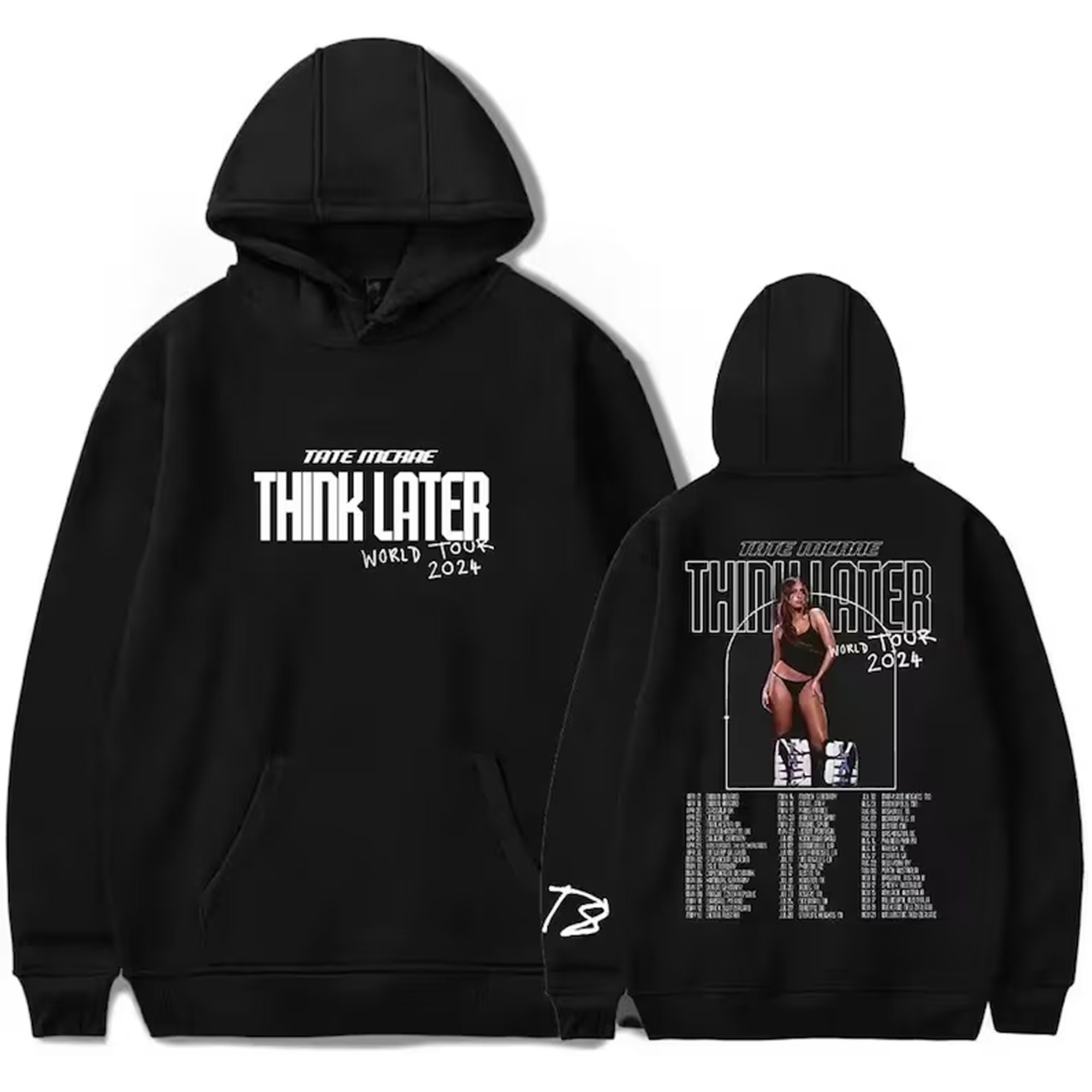 Think Later Tate Mcrae World Tour Merch, Think Later Hoodie, Think ...