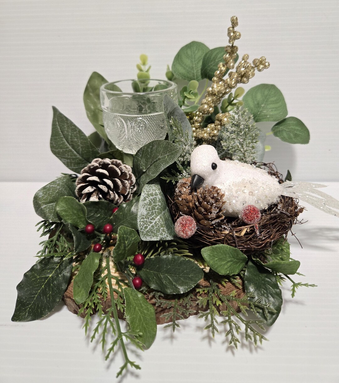 Handmade Winter Bird Centerpiece – Holiday Décor - Etsy