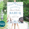 Pink BABY-Q Shower Signs, BBQ Baby Shower Signs, Babyq Signs, 8 X 10 ...