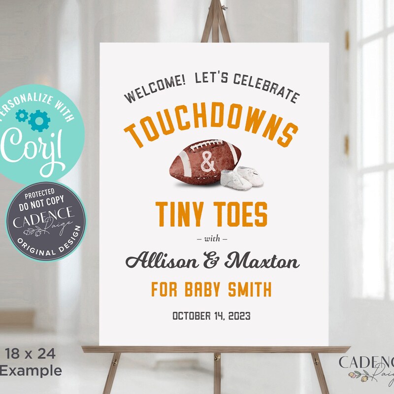 Football Welcome Sign - Etsy
