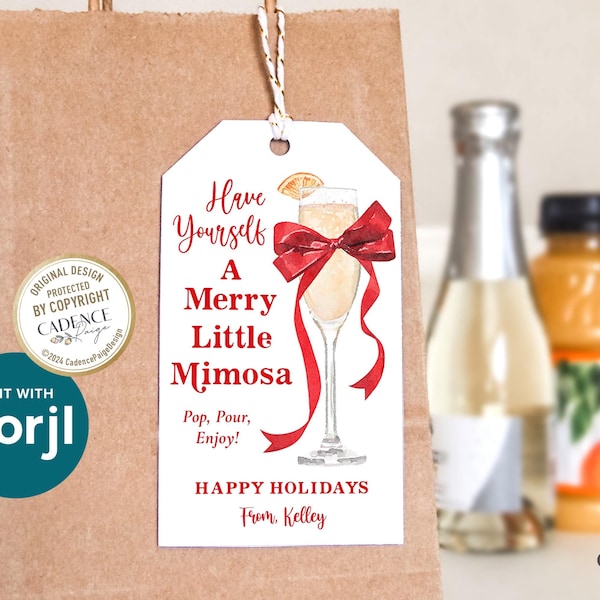 Mimosa Tags - Etsy
