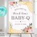 Yellow Babyq Welcome Sign, Baby-q Shower Sign, BBQ Baby Shower Sign ...