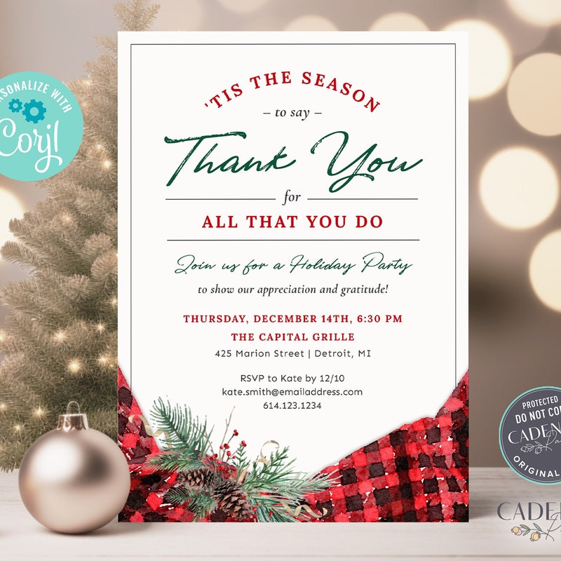 Christmas Invite Work - Etsy