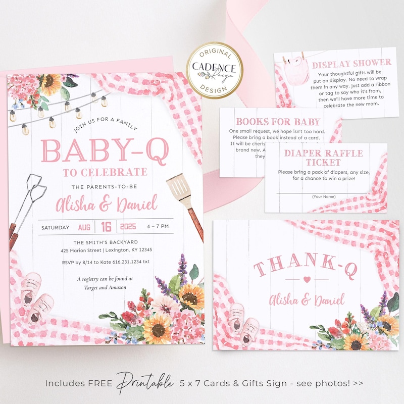 Baby Q Invitations - Etsy