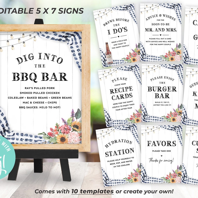 Wedding Bbq Sign - Etsy